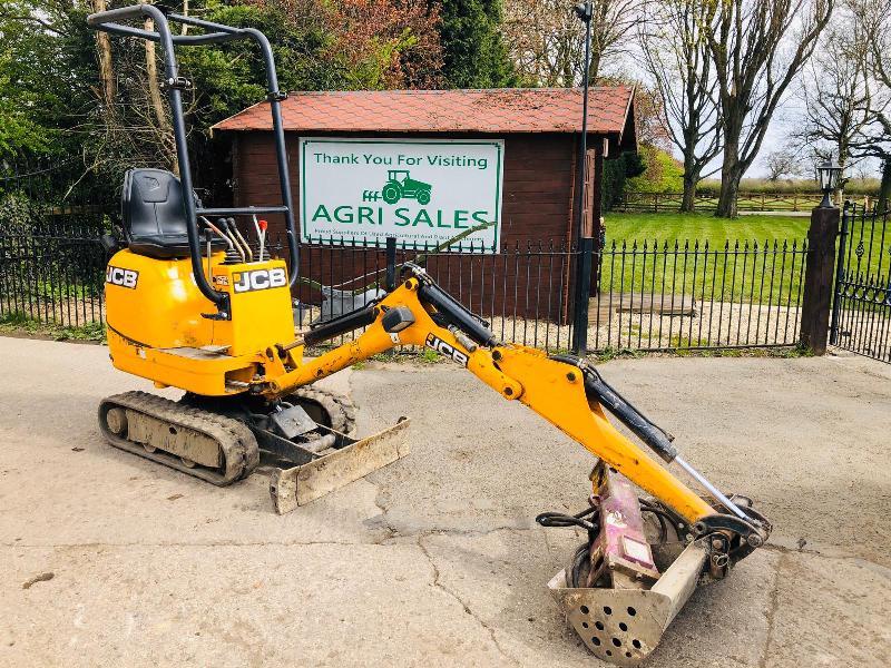 JCB MICRO DIGGER YEAR 2017 ONLY 510 HRS C/W EXPANDING TRACKS, HAMMER ...