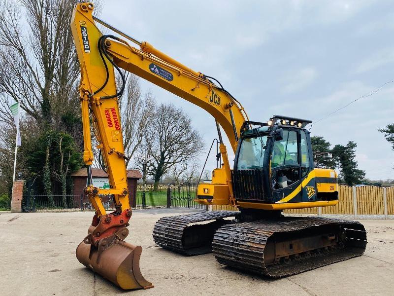 JCB JS130 TRACKED EXCAVATOR C/W BOG MASTER TRACKS