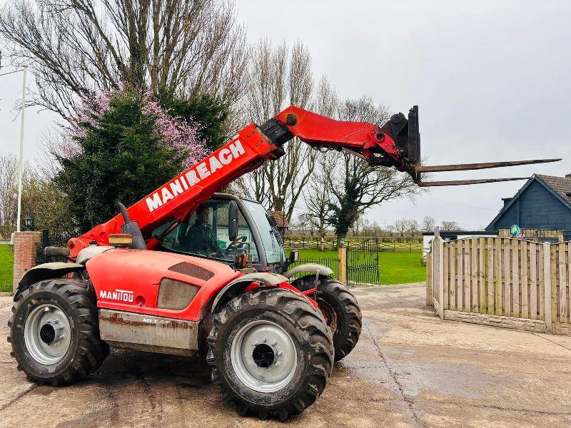 MANITOU MLT629 4WD TELEHANDLER C/W PALLET TINES *VIDEO*