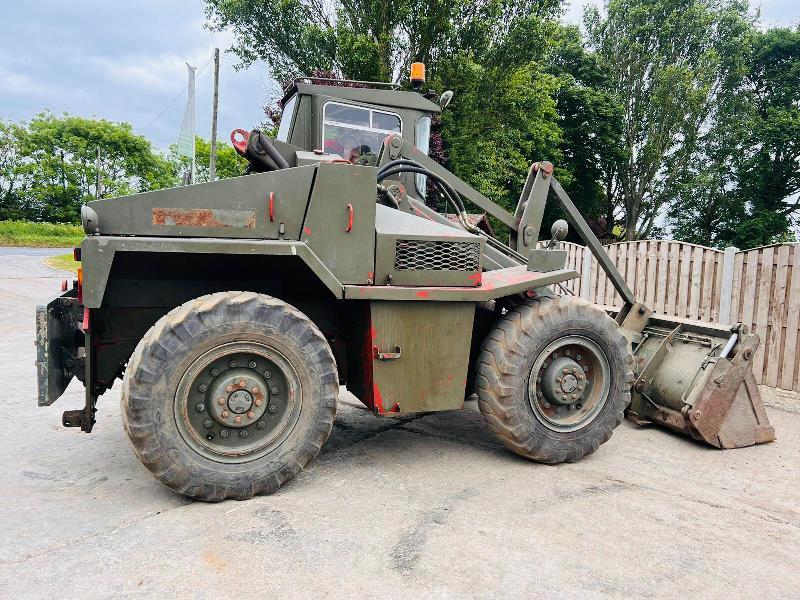 MUIR HILL A5000 4WD LOADING SHOVEL *EX MOD* C/W BUCKET AND TINES *VIDEO*