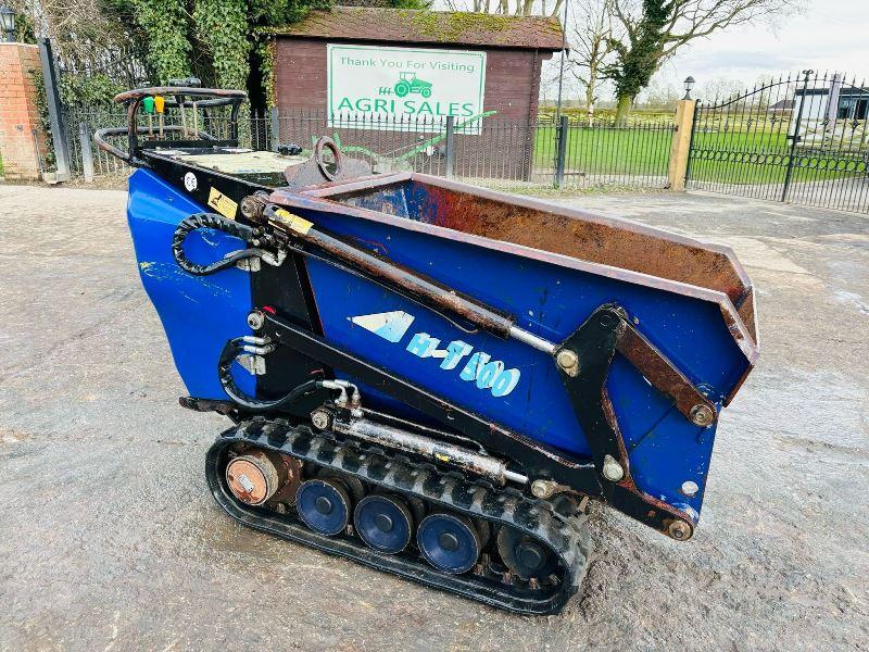 T.C.P HT500 HIGH TIP PEDESTRIAN TRACKED DIESEL DUMPER *VIDEO*
