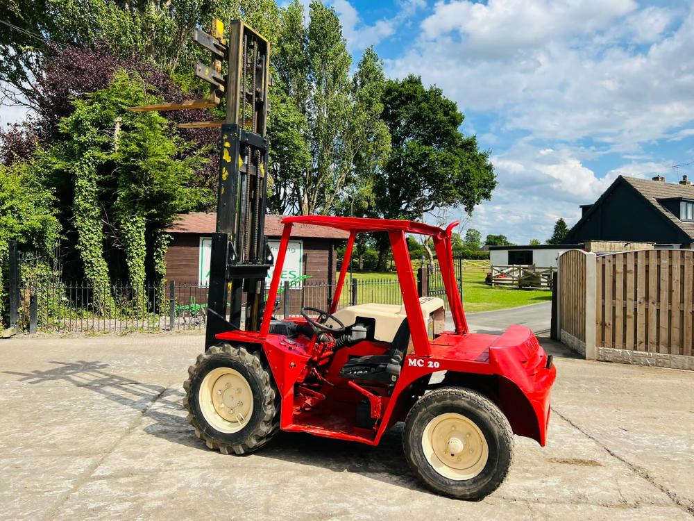 MANITOU MC20 ROUGH TERRIAN FORKLIFT C/W LOW MASK