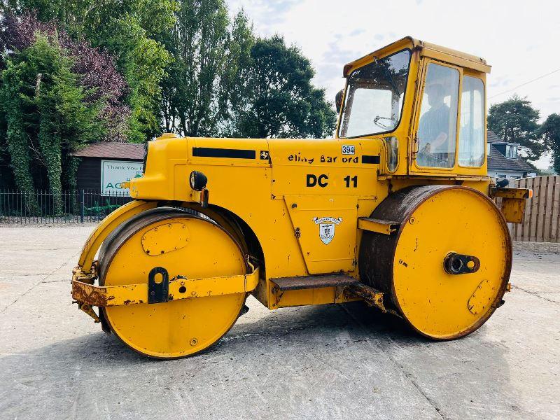 AVELING BARFORD DC011 ROLLER C/W TARMAC CUTTER *VIDEO*