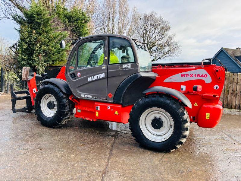 MANITOU MT-X1840 4WD TELEHANDLER *18 METER REACH* C/W PALLET TINES *VIDEO*