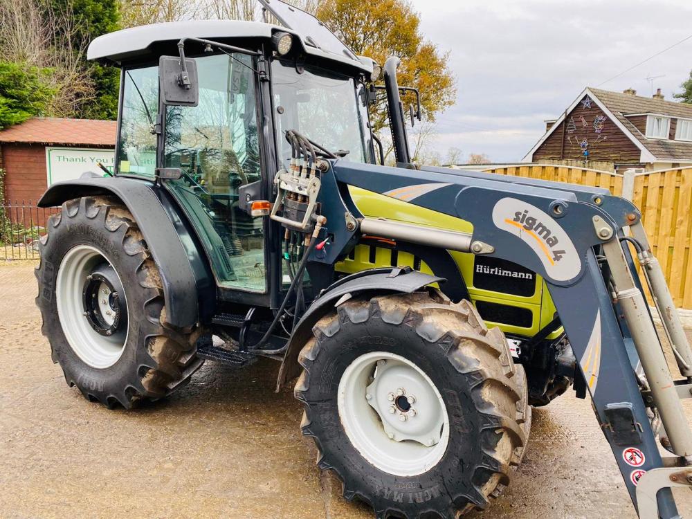 HUIRLIMAN XA-658T 4WD TRACTOR * ONLY 4607 HOURS * C/W SIGMA 4 FRONT LOADER