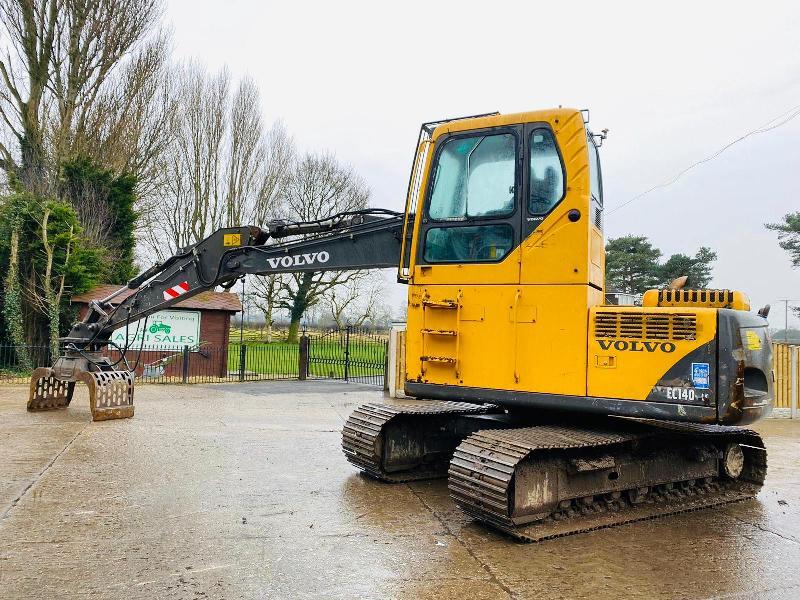 VOLVO EC140 TRACKED EXCAVATOR *YEAR 2007* C/W HIGH RISED CABIN VOLVO EC140 TRACKED EXCAVATOR *YEAR 2007* C/W HIGH RISED CABIN