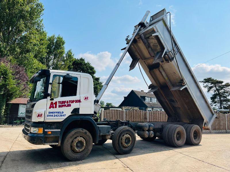SCANIA P360 8X4 TIPPER LORRY *YEAR 2013 MOT'D TILL 28.02.2023* C/W EASY ...