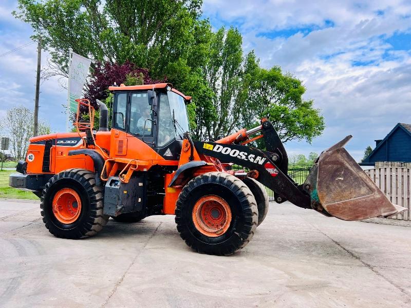 DOOSAN DL300-5 4WD LOADING SHOVEL *YEAR 2016* C/W REVERSE CAMERA ...