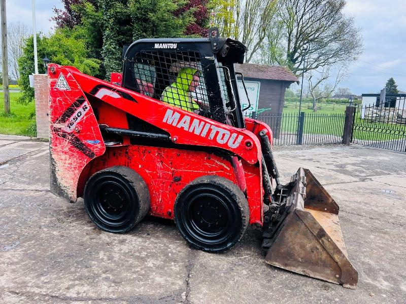 MANITOU 1650R 4WD SKIDSTEER * YEAR 2020 ,1264 HOURS * C/W BUCKET *VIDEO*