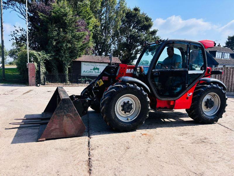 MANITOU 634-120 4WD TELEHANDLER *AG-SPEC* C/W PICK UP HITCH *VIDEO*