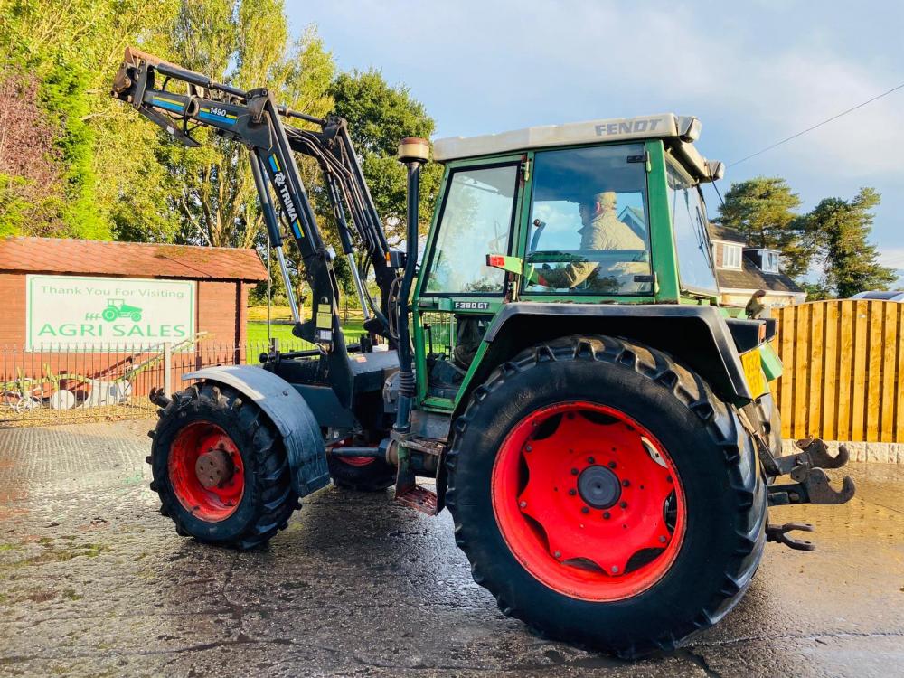 FENDT F380GT 4WD TOOL CARRIER TRACTOR C/W FRONT LINKAGE , PTO & TRIMA ...