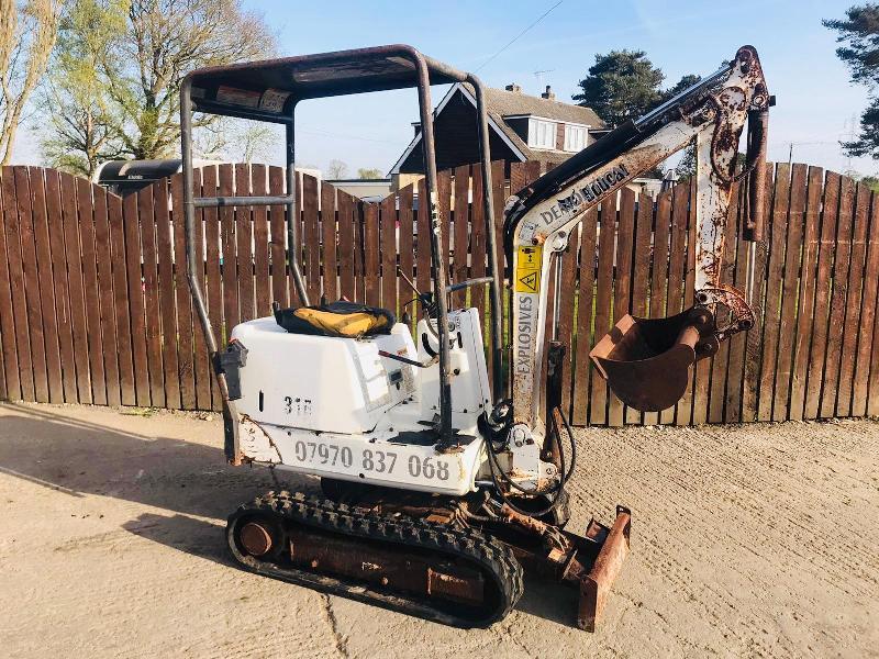 BOBCAT 316 MINI DIGGER C/W EXPANDING TRACKS * YEAR 2003