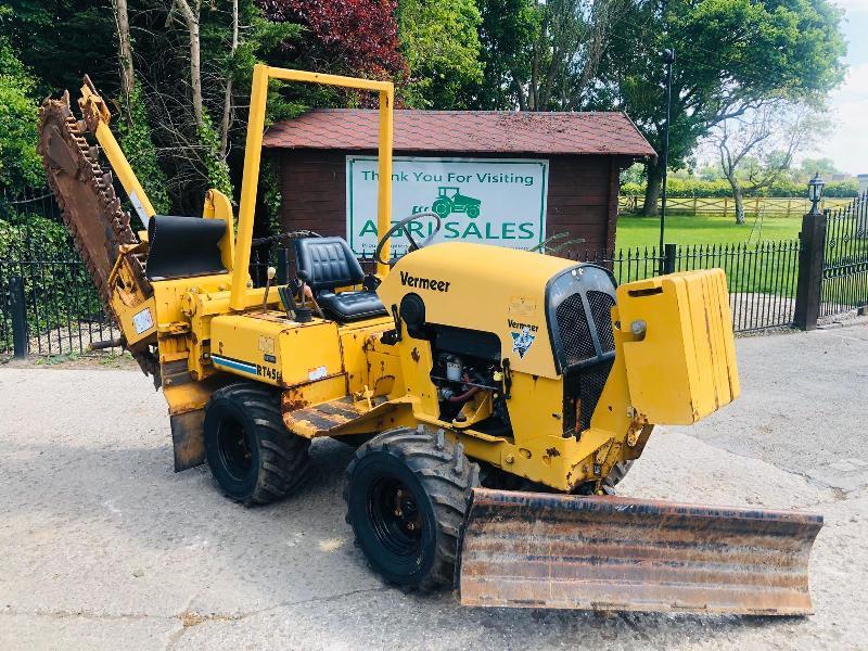VERMEER RT450 4WD TRENCHER ONLY 346 HOURS C/W 3 WAY BLADE