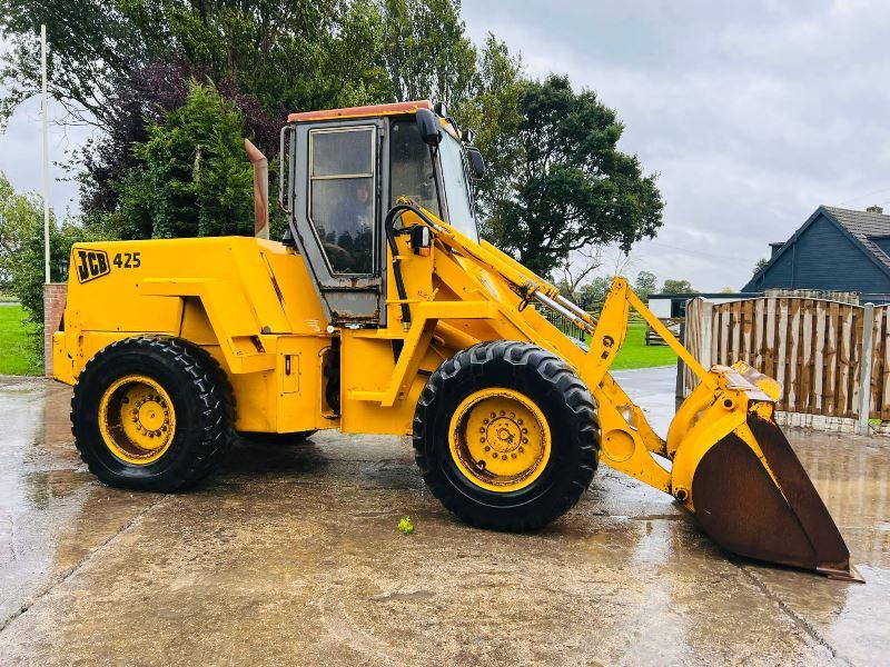 JCB 425 4WD LOADING SHOVEL C/W BUCKET *ONE OWNER FROM NEW , FROM LOCAL ...