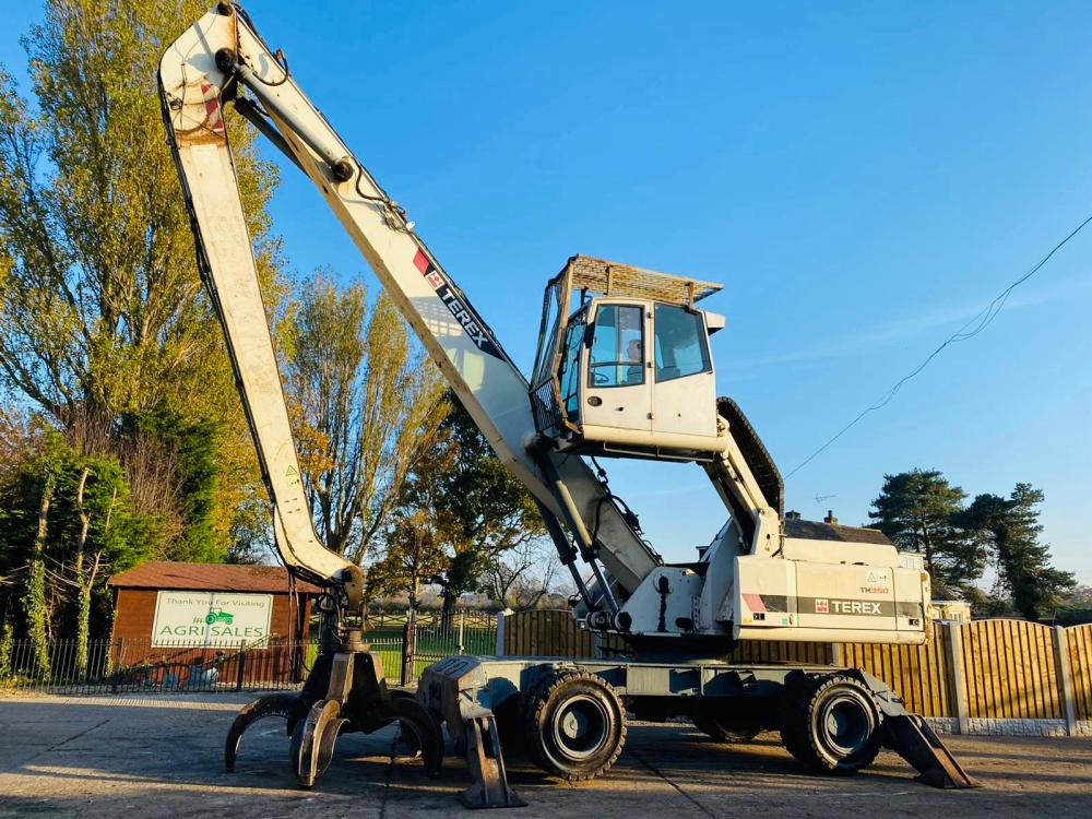 TEREX TM350 SCRAP HANDLER *YEAR 2008, 12977 HOURS* C/W ROTATING GRAB ...