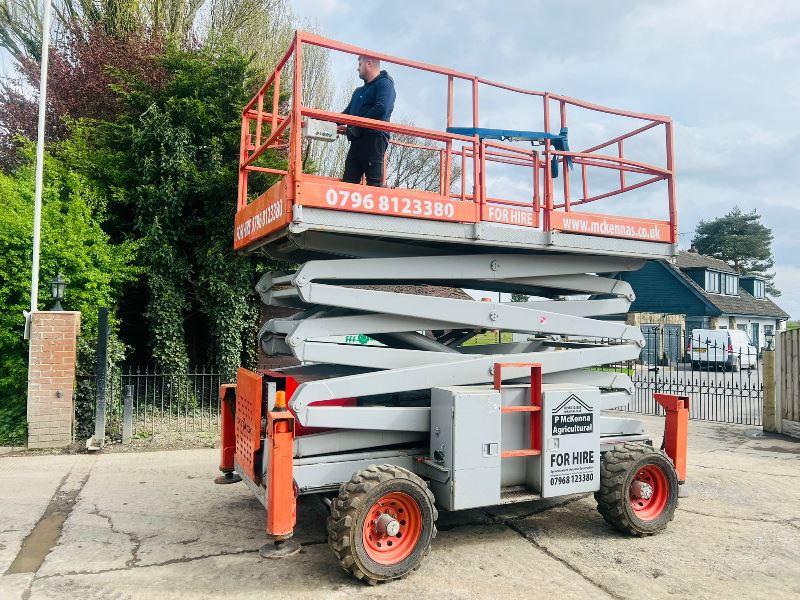 SKYJACK 4WD SCISSOR LIFT C/W KUBOTA ENGINE *VIDEO*