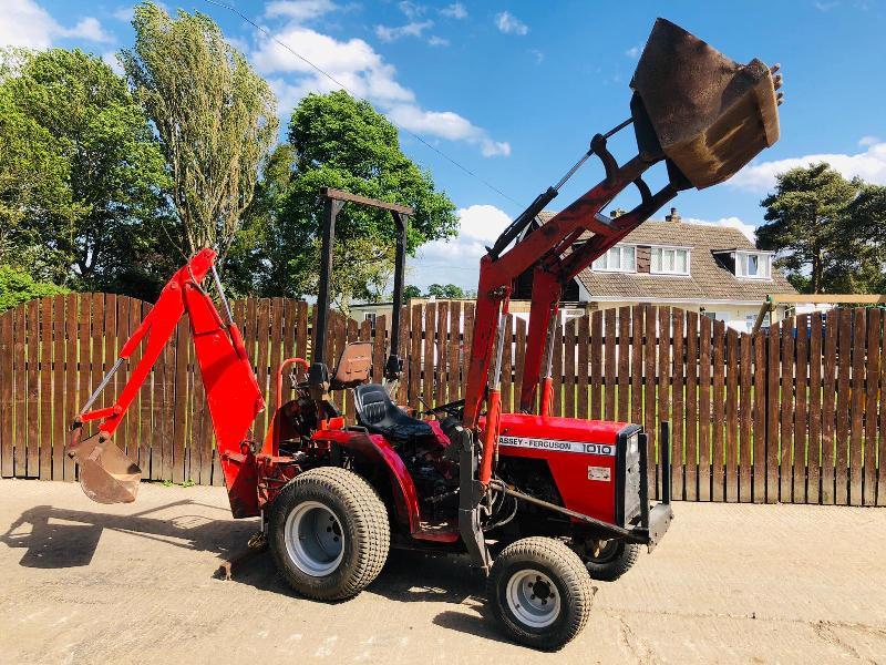 MASSEY FERGUSON 1010 TRACTOR C/W FRONT LOADER AND BACK ACTOR