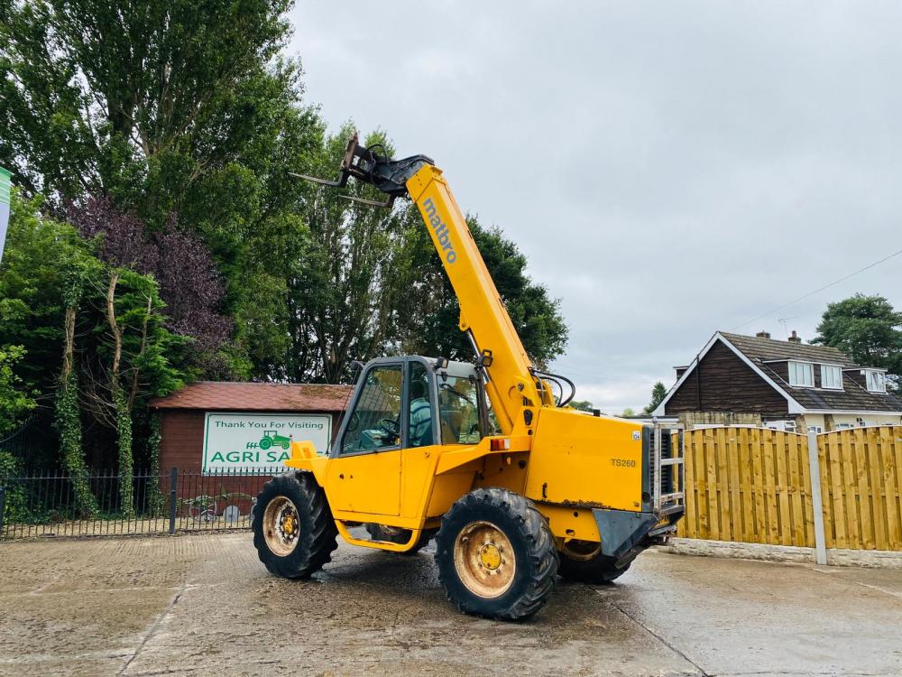 MATBRO TS260 TURBO TELEHANDLER C/W PIN AND CONE HEAD STOCK