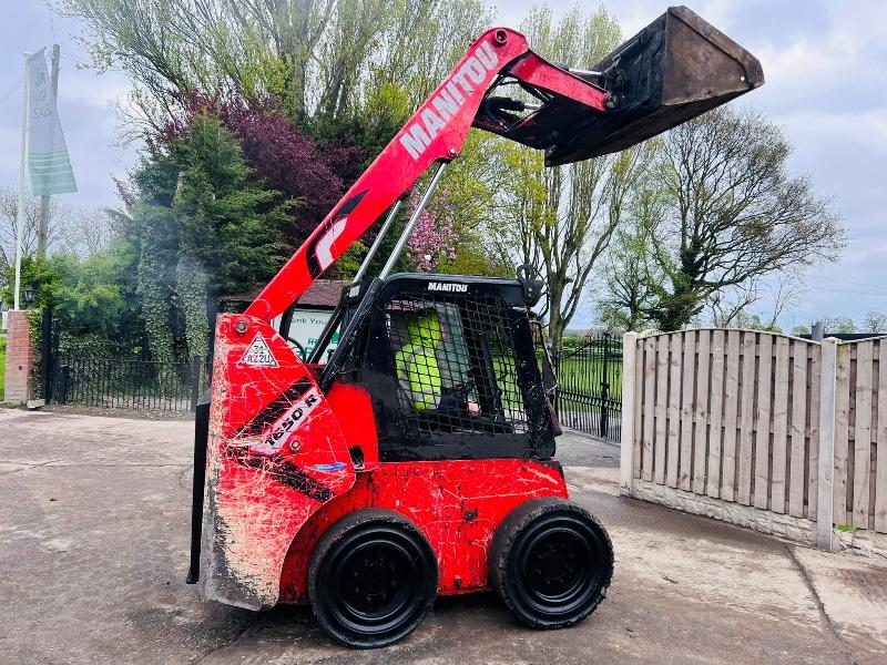 MANITOU 1650R 4WD SKIDSTEER * YEAR 2020 ,1264 HOURS * C/W BUCKET *VIDEO*