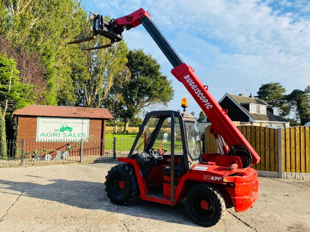 MANITOU BT420 4WD BUGGISCOPIC TELEHANDLER * ONLY 3117 HOURS * SEE VIDEO