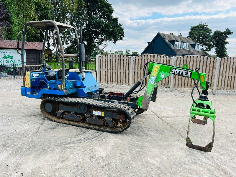 KUBOTA RG30I TRACKED DUMPER C/W BOTEX HYDRAULIC LOG GRAB