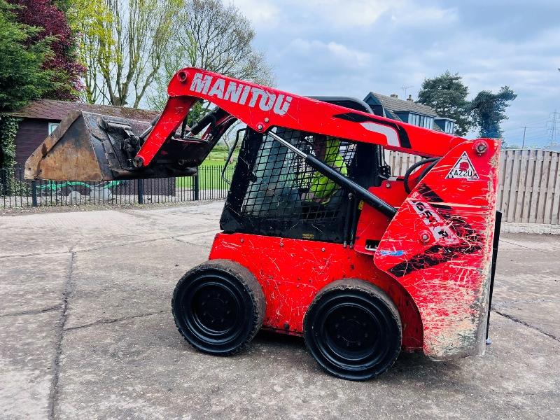 MANITOU 1650R 4WD SKIDSTEER * YEAR 2020 ,1264 HOURS * C/W BUCKET *VIDEO*