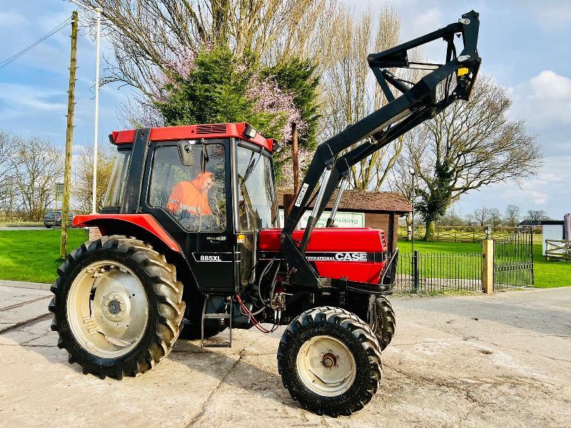 CASE 885XL TRACTOR C/W QUICKE FRONT LOADER & EURO HEAD STOCK *VIDEO*