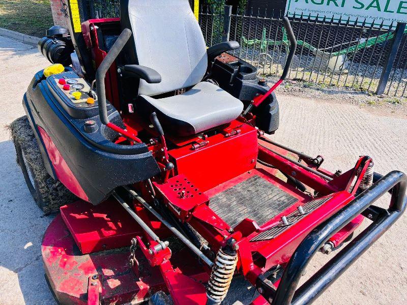 FERRIS DIESEL RIDE ZERO TURN MOWER C/W ROLE BAR & CAT ENGINE *VIDEO*
