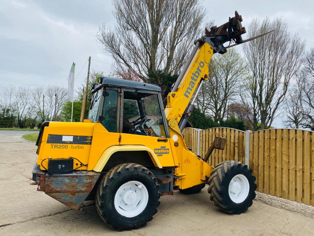 MATBRO TR200 4WD TELEHANDLER C/W PIN & CON HEAD STOCK