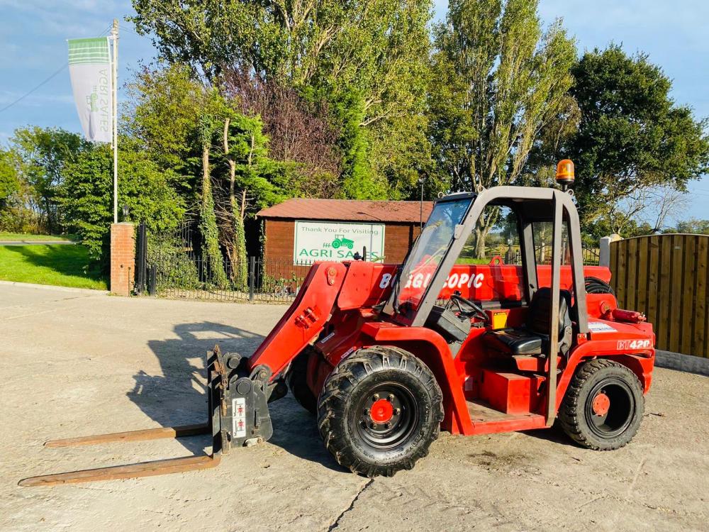 MANITOU BT420 4WD BUGGISCOPIC TELEHANDLER * ONLY 3117 HOURS * SEE VIDEO