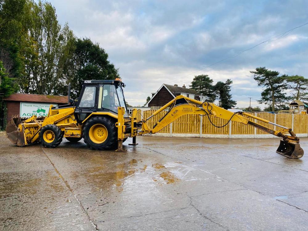 CATERPILLAR 428B BACK-HOE DIGGER C/W SELECTION OF BUCKETS & REAR ...