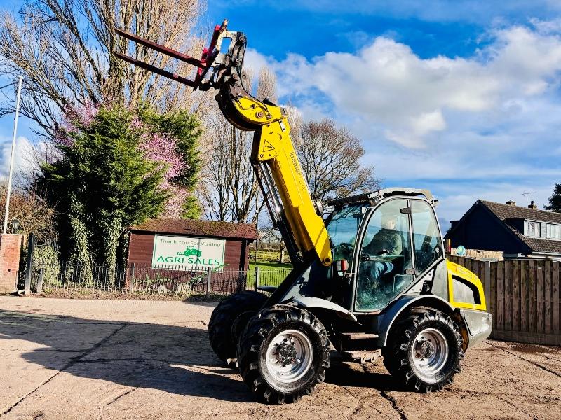 KRAMER 750T 4WD TELEHANDLER *YEAR 2010* C/W PALLET TINE *VIDEO*