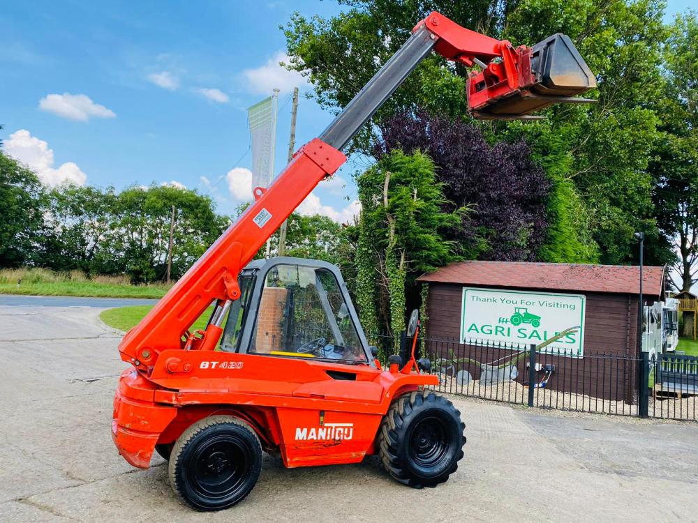 MANITOU BT420 4WD BUGGIE SCOPIC * ONLY 1911 HOURS * C/W PALLET TINES ...