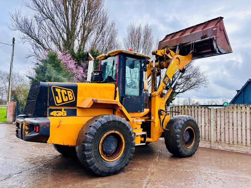 JCB 436 4WD LOADING SHOVEL C/W TOE TIP BUCKET *VIDEO*