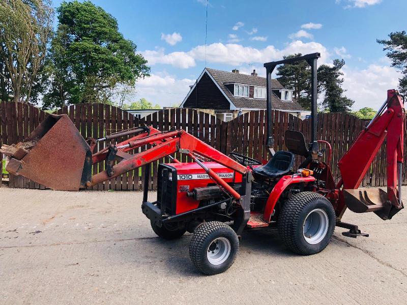 MASSEY FERGUSON 1010 TRACTOR C/W FRONT LOADER AND BACK ACTOR