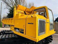 KOMATSU CD60R TRACKED DUMPER *360 DEGREE SLEW* C/W BLOCK PAD TRACKS *VIDEO*